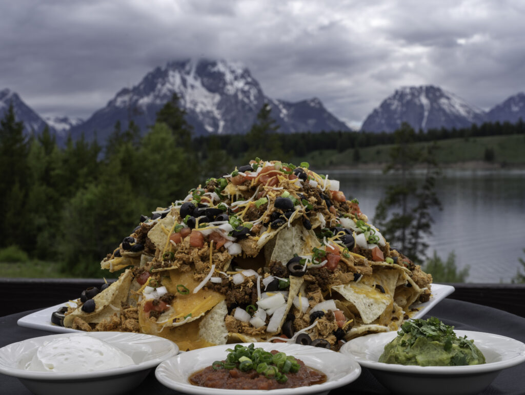 Nachos at Trapper's Grill, Signal Mountain Lodge, Grand Teton Na ...